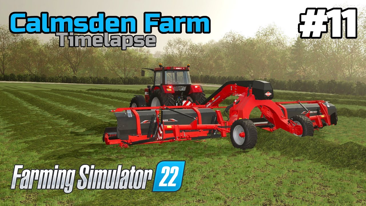 198 SILAGE BALES FOR THE COWS! Calmsden Farm #11 | Farming Simulator 22 - YouTube