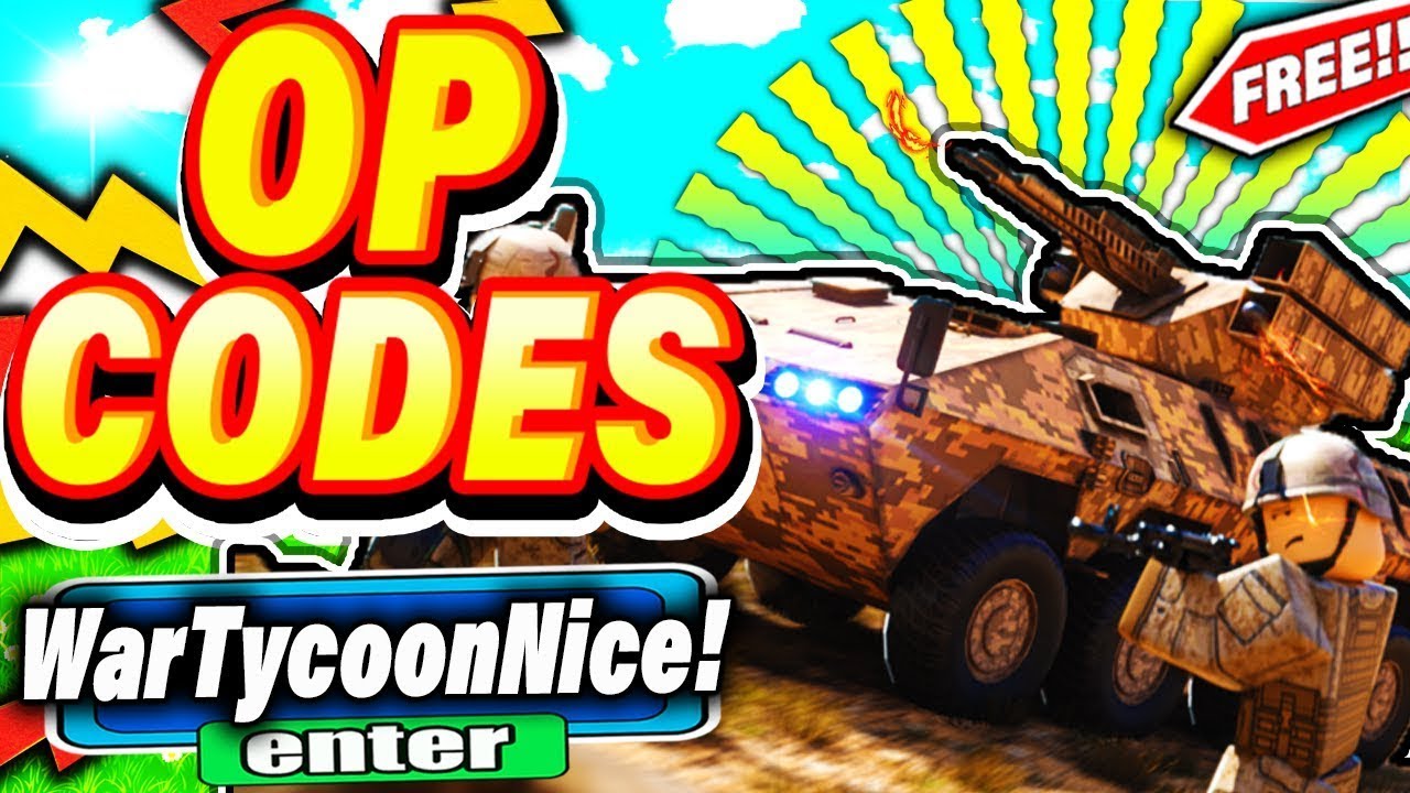 NEW (2023) WAR TYCOON CODES *FREE GUN PASS* ALL NEW SECRET OP ROBLOX ...