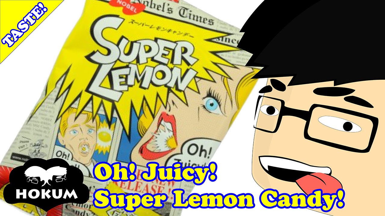 Super Lemon Candy Weird Japanese Snack - YouTube