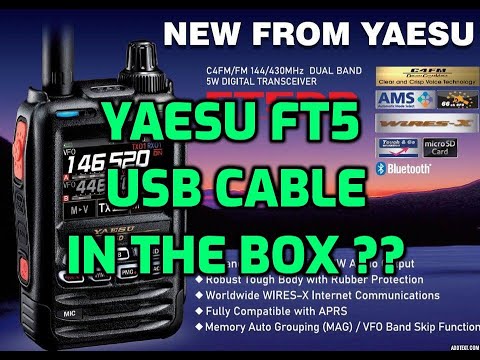YAESU FT5D - USB cable included in the box ? - YouTube