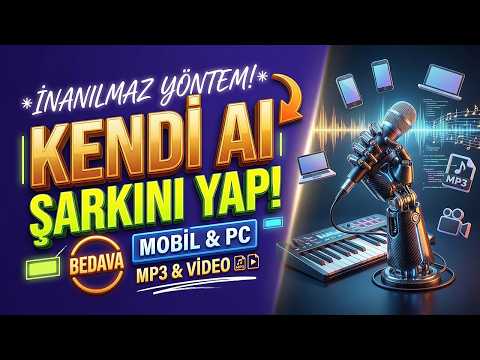 YAPAY Zeka Şarkı nasıl yapılır? & ÜCRETSİZ Aİ Şarkı NASIL YAPILIR? | MOBİL/PC - MP3/VİDEO