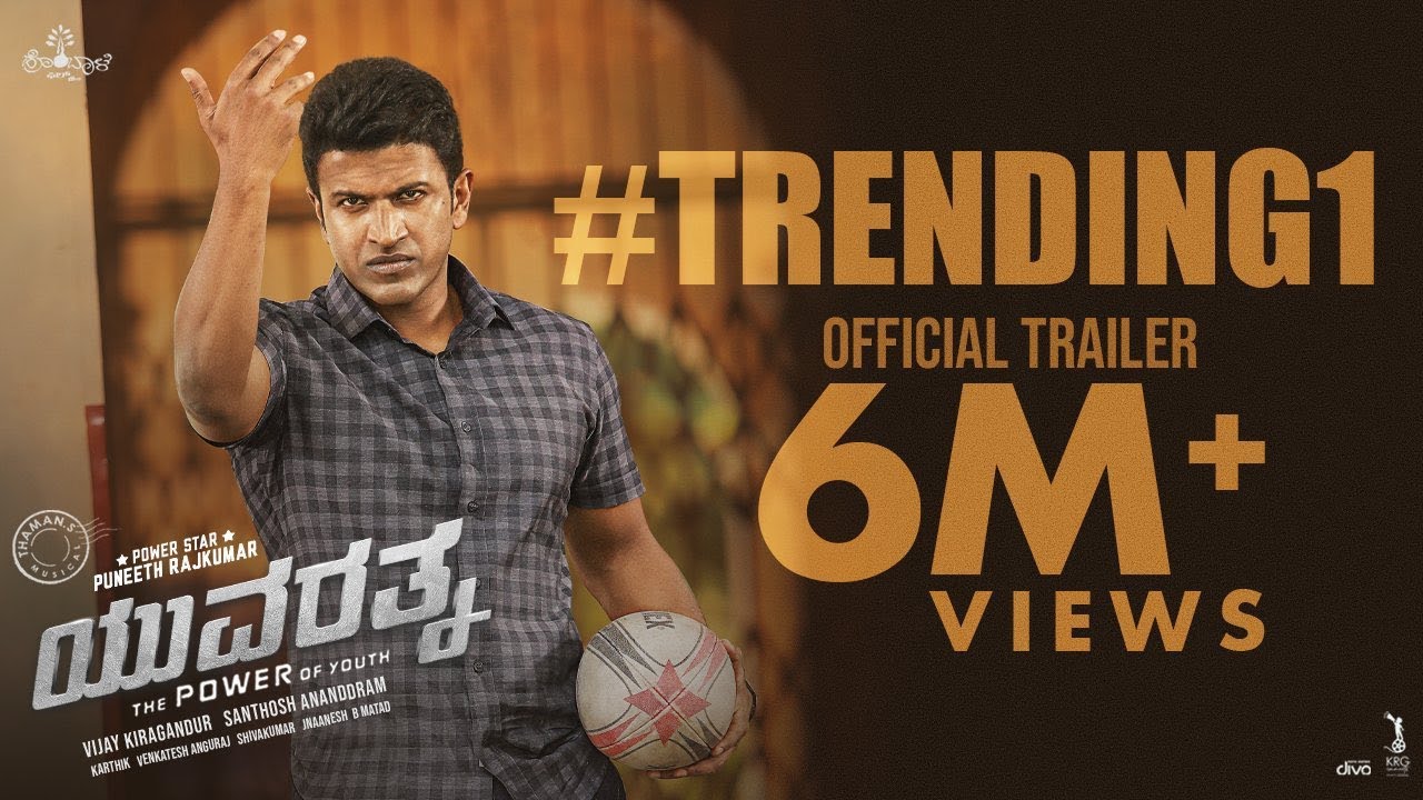 Yuvarathnaa Trailer Realtime count- Kannada | Puneeth Rajkumar | # ...
