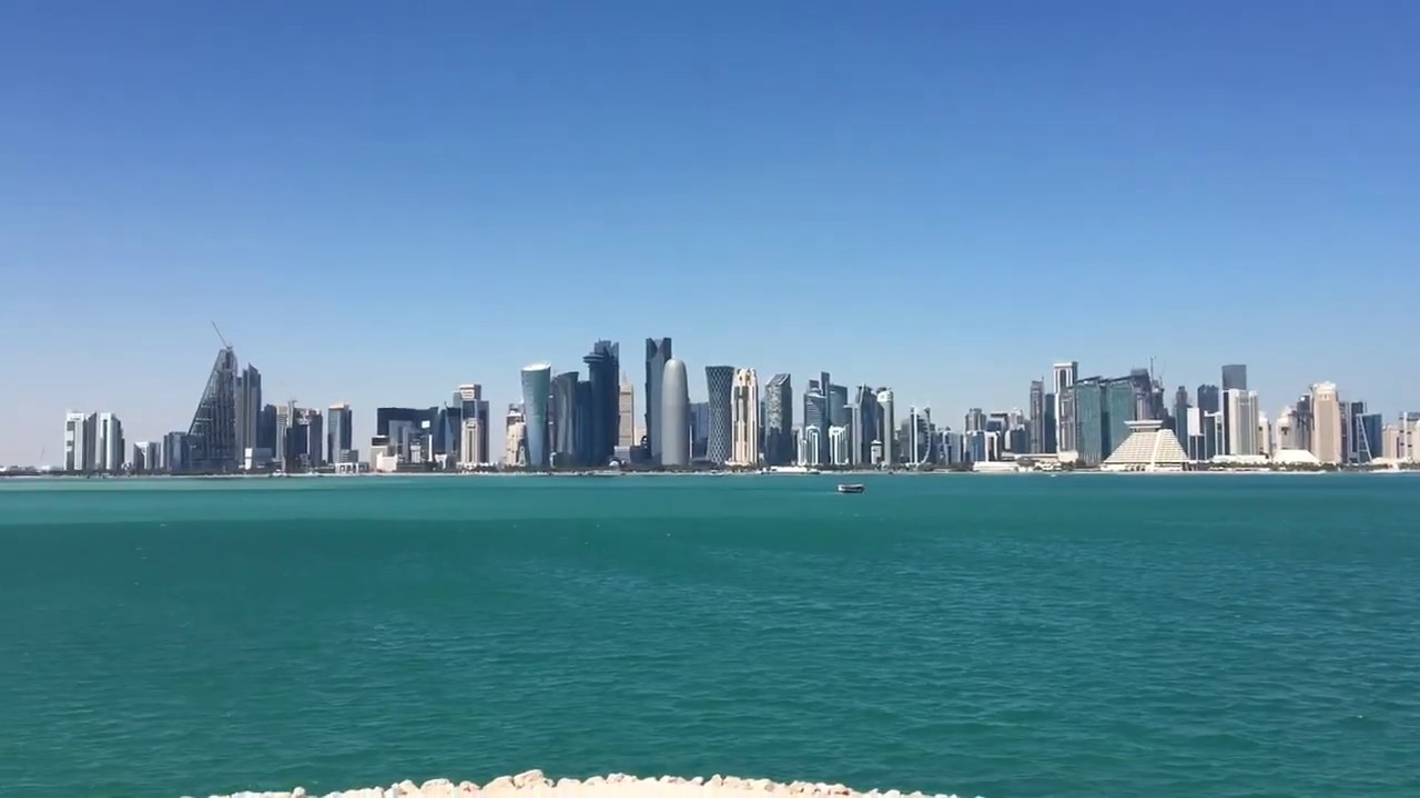 BEAUTIFUL VIEW OF WEST BAY. Doha Qatar. Corniche. Doha Port. Persian ...