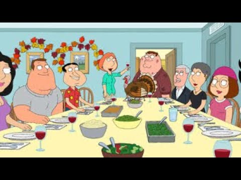 Peter Griffin cooks a turkey for his family - YouTube
