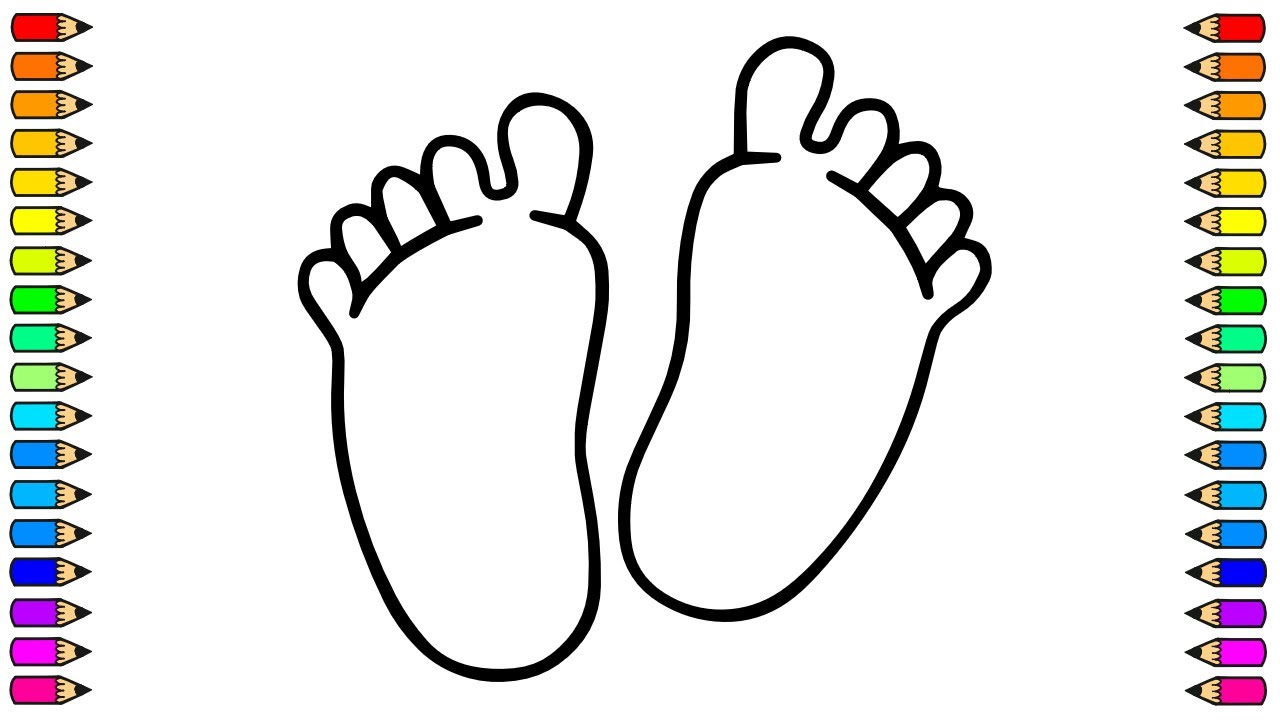 Cómo dibujar PIES DE BEBE / Dibujamos PIES DE BEBE paso a paso ...