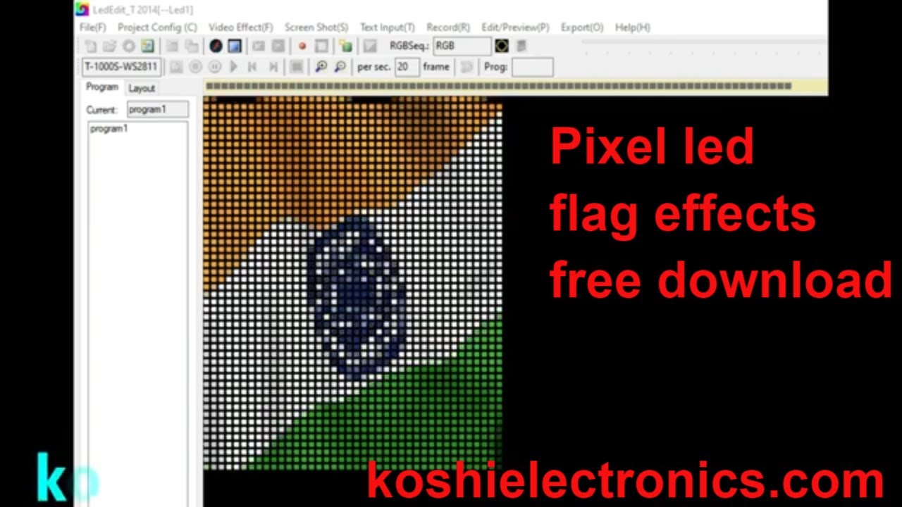 Pixel led effects free download - YouTube