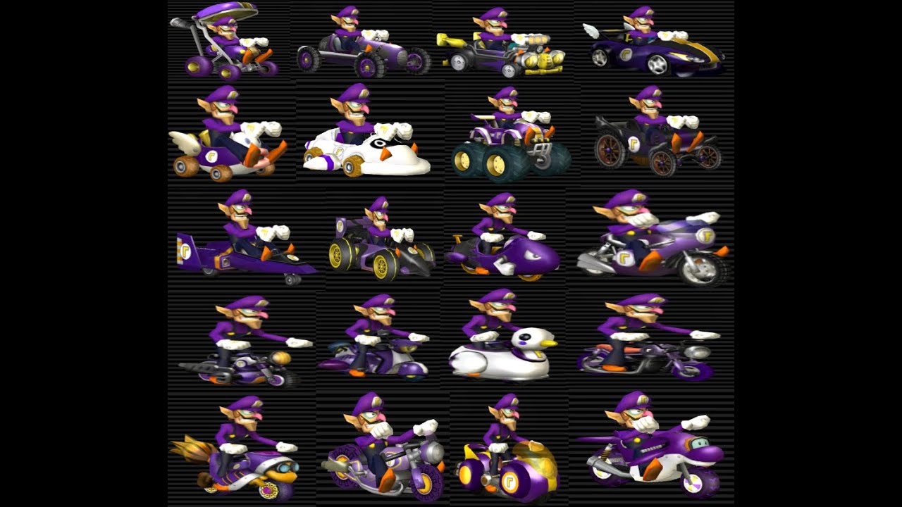 MKW: Unrestricted Vehicle Combo Mod - Waluigi Showcase - YouTube