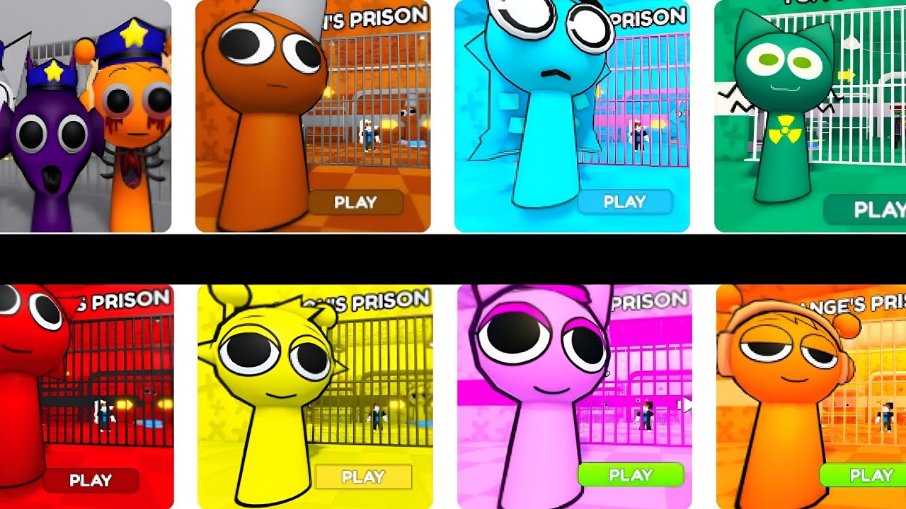 SPRUNKI FAMILY ALL SPRUNKI PRISON RUN - YouTube