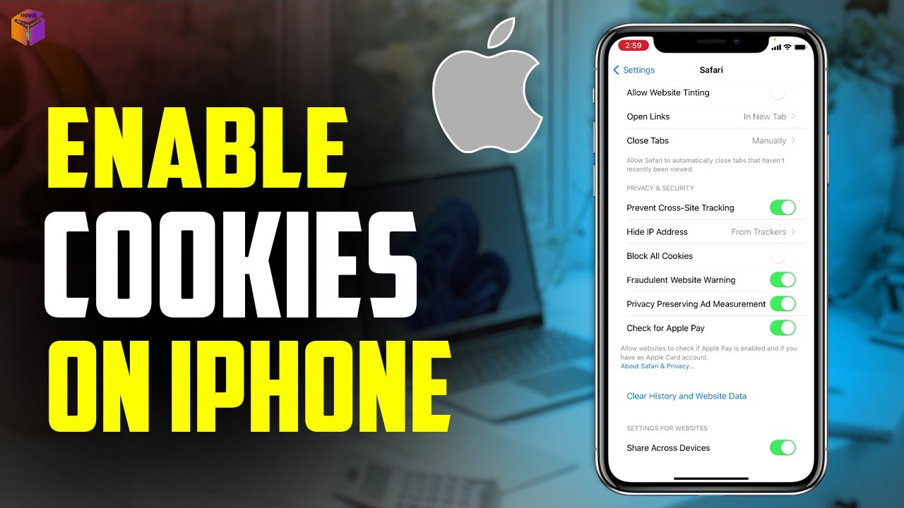 how to enable cookies on iPhone or iPad 2023 | F HOQUE | - YouTube