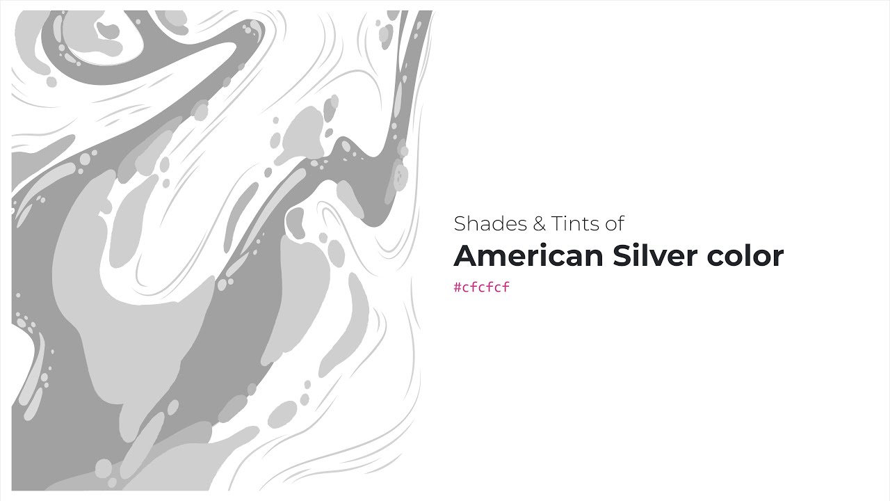 Shades & Tints of American Silver color #cfcfcf A Cool Grey color # ...