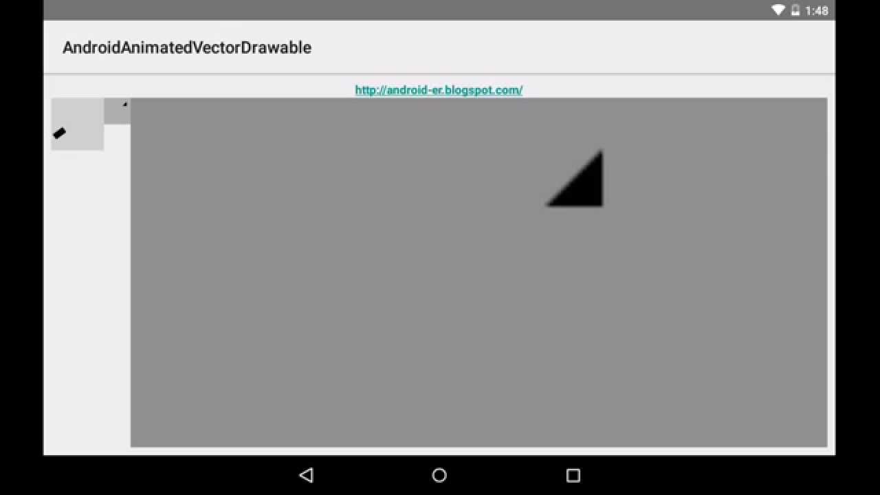 Animate Vector Drawables (AnimatedVectorDrawable) example - YouTube