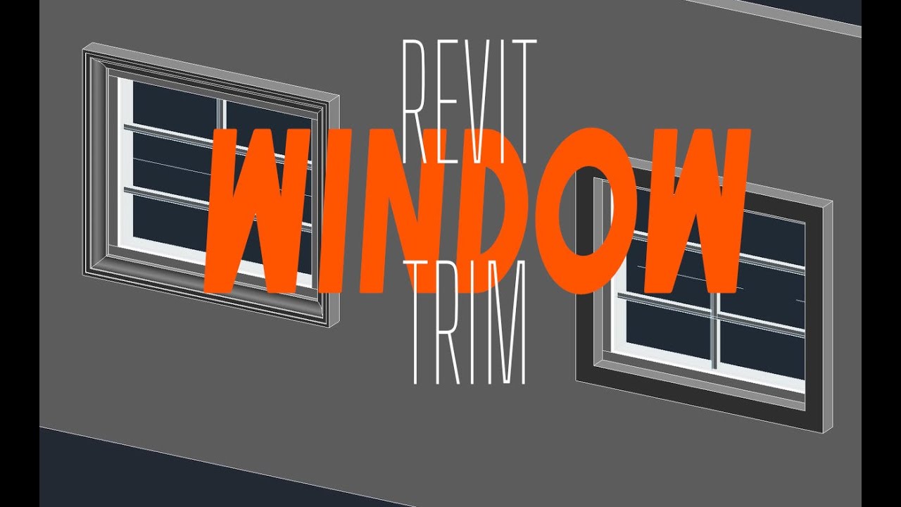 Revit Window Trim - YouTube