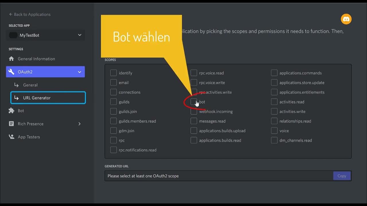 Bot auf Discord erstellen und mit Server verbinden - YouTube