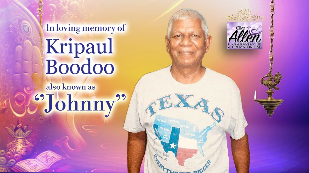 Celebrating the life of KRIPAUL BOODOO ALSO KNOWN AS " JOHNNY" - YouTube