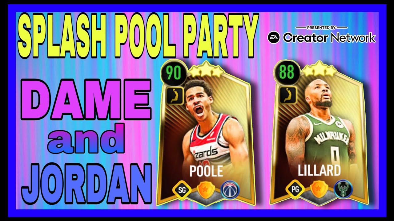 GAME TIME DAME & JORDAN SPLASHING AT A POOL PARTY ! NBA LIVE MOBILE ...