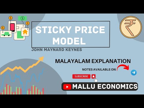 Sticky Price Model Explained | J.M. Keynes Economics in Malayalam | +1 ...