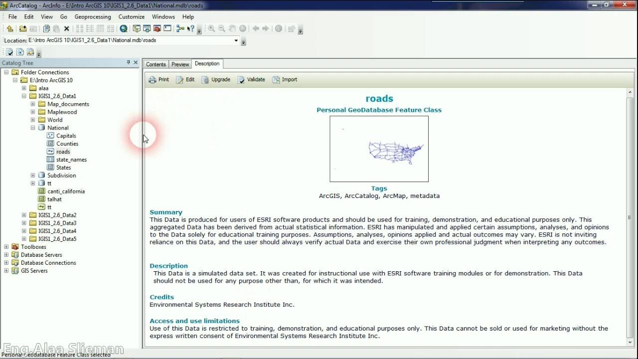 Lesson 2 : Browsing and Viewing Data in Arc Catalog. - YouTube