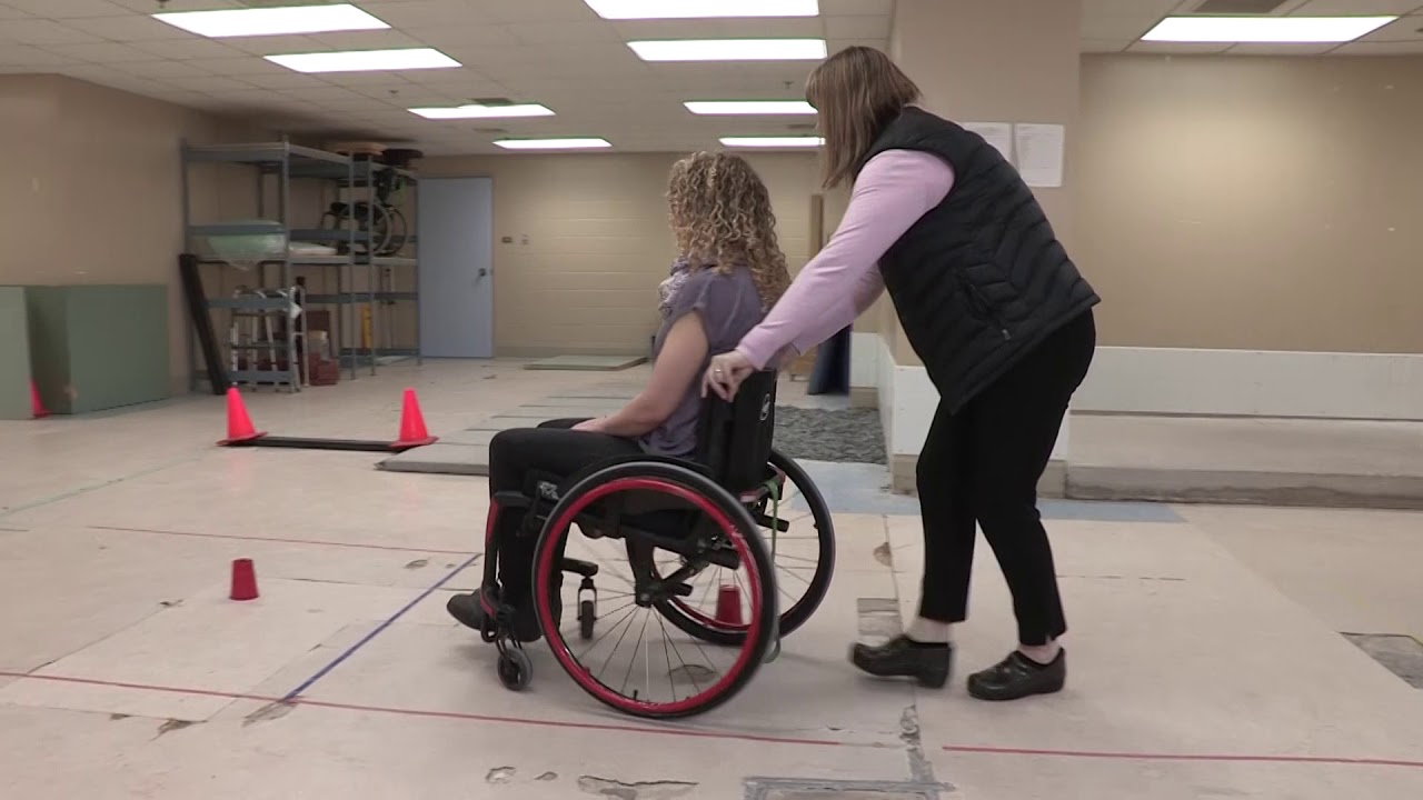 Manual Wheelchair Skill: Turns while moving forward, training with ...