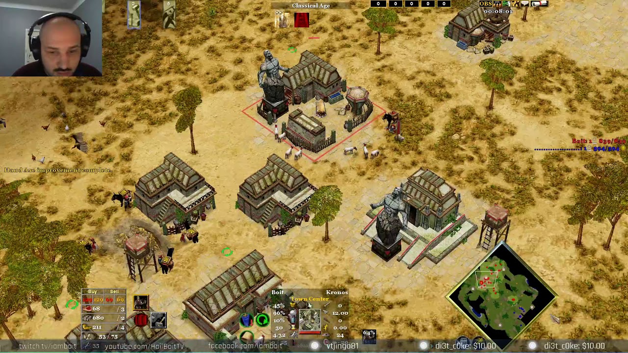 Ranked 1v1 Kronos vs Isis - Age of Mythology: Extended Edition - YouTube