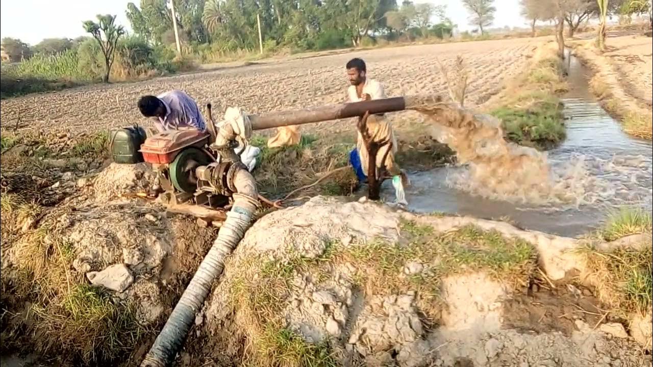 apne kheton mein machine se Pani chal raha hai - YouTube