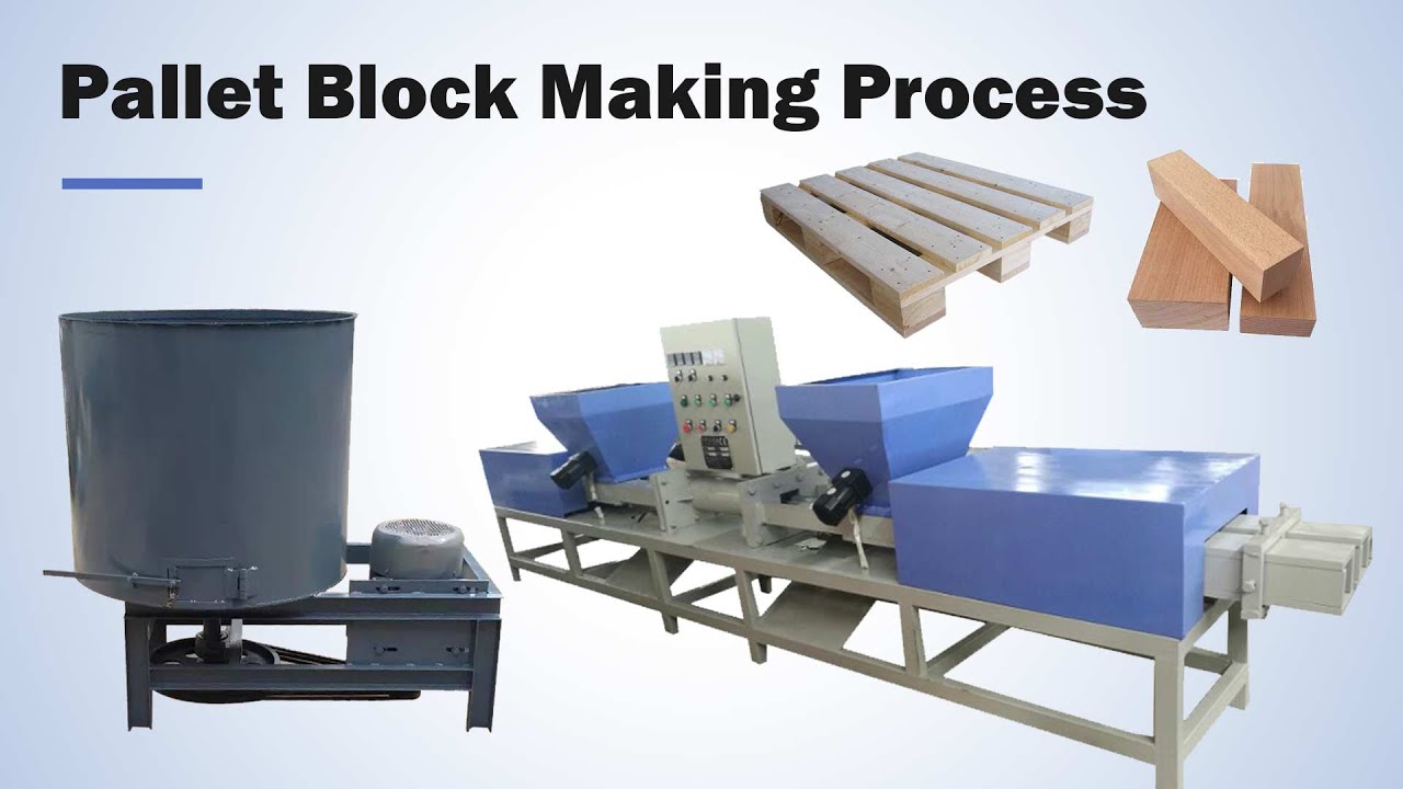 Glue mixing machine for blocks making process | How to process sawdust ...