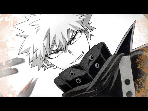 How to draw Katsuki Bakugo | My Hero Academia | Step by step Tutorial ...