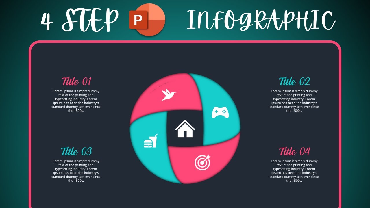 4 Step Circle Infographic Template - YouTube