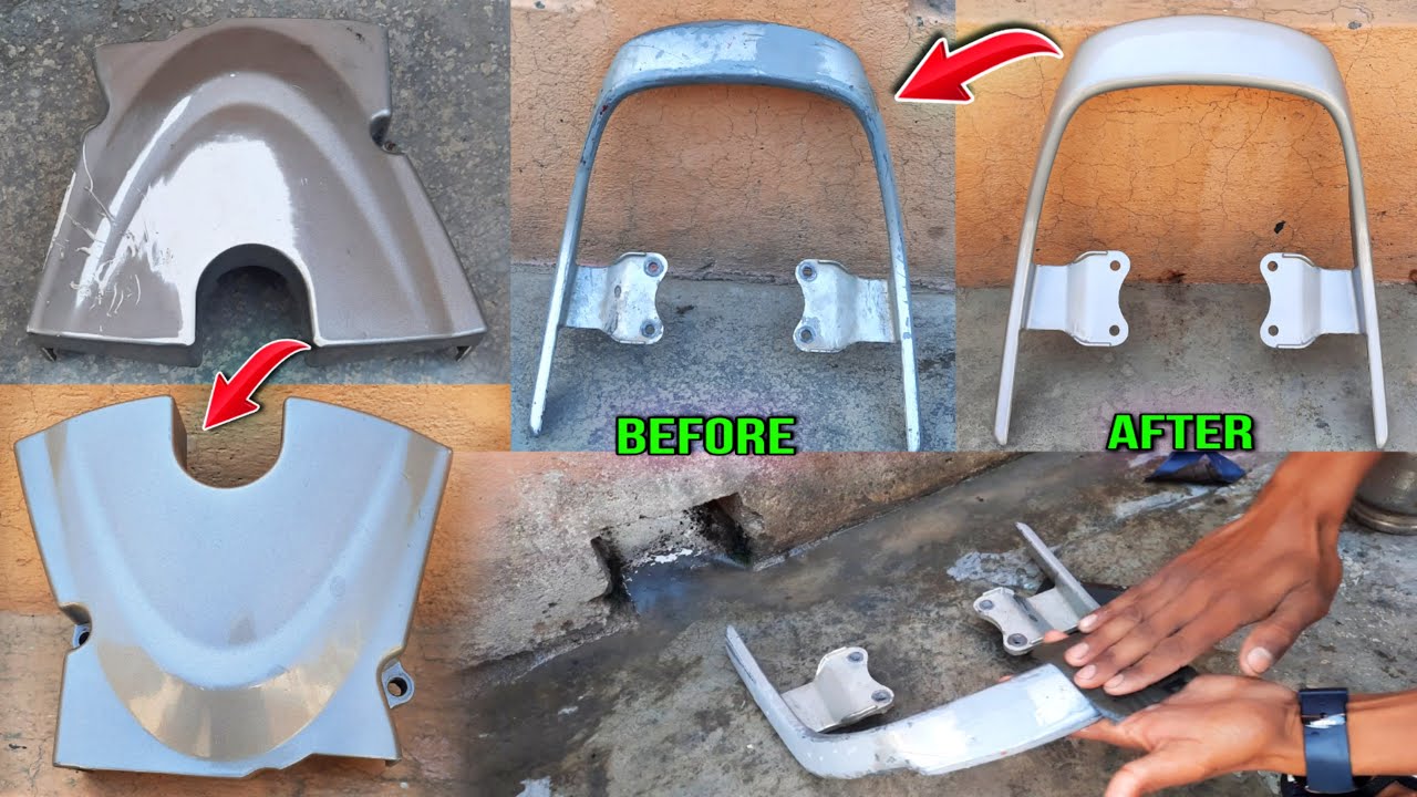Splendor Plus Parts Painting || Motorcycle Parts Painting || Bike ...