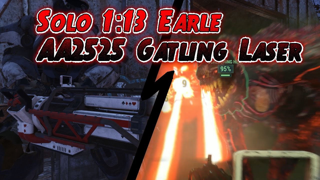 Fallout 76 Earle AA2525 Gatling Laser (2024) - YouTube