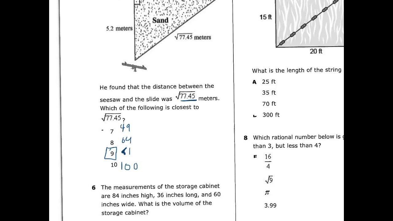 Unit 6 Test Review 8th Grade - YouTube