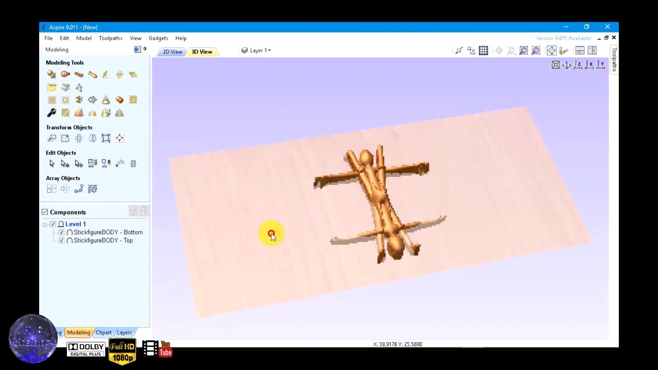Aspire tutorial cap. 01 "importare e lavorare modelli 3 D" - YouTube