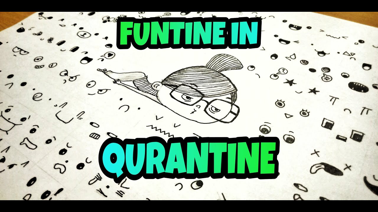 100 DOODLE EXPRESSION CHALLENGE ||FUNTINE IN QUARANTINE - YouTube