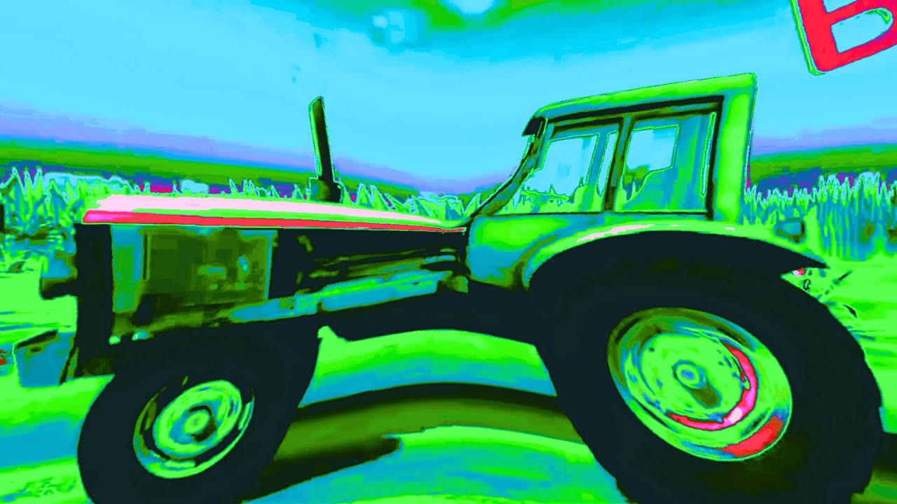 NUEVO VERDE EL TRACTOR SÚPER EXTRA GRANDE EL POLLITO PIO SÚPER NEÓN ...