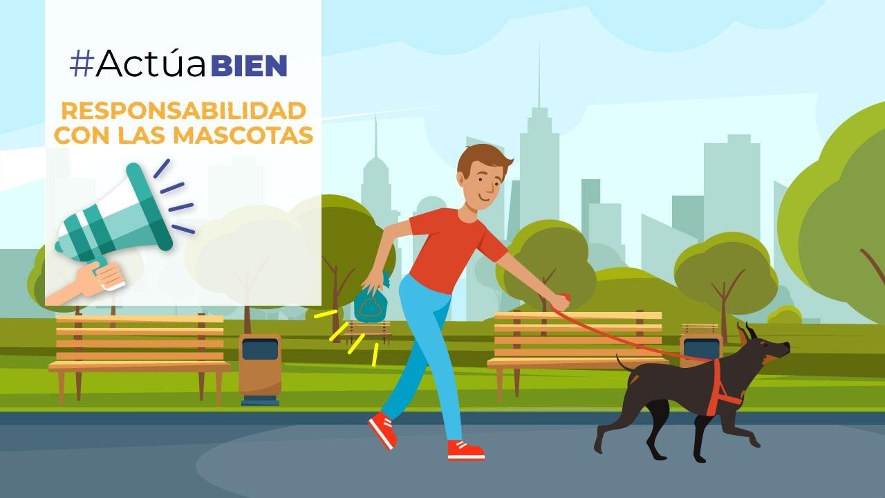 Recoger los desechos de las mascotas. Actúa bien - YouTube