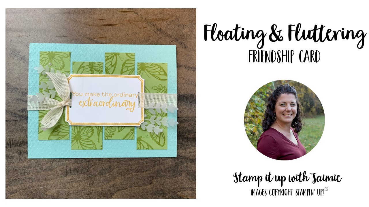 Stampin' Up! Floating & Fluttering Card Tutorial - YouTube