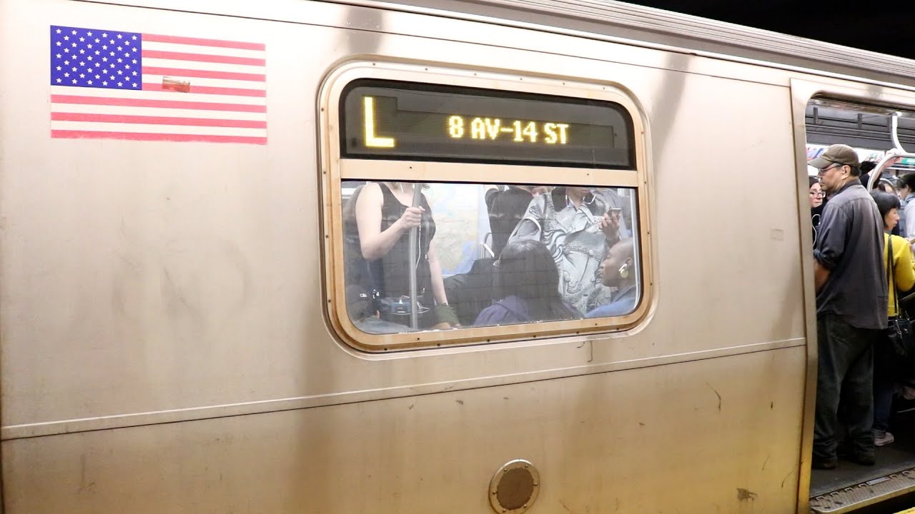MTA New York City Subway: 8 Avenue-bound R160 L Train at the 3rd Avenue ...