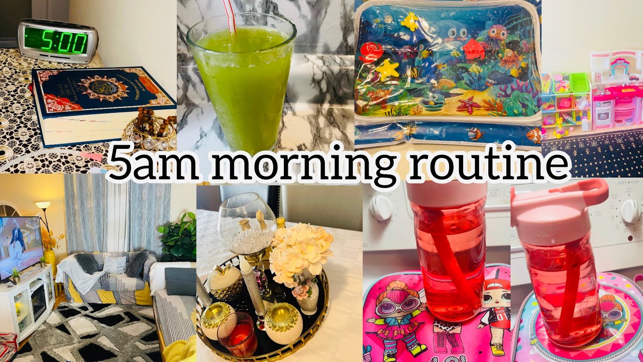 MY SIMPLE 5AM MORNING ROUTINE | BY MUNAZZA CHANNEL - YouTube