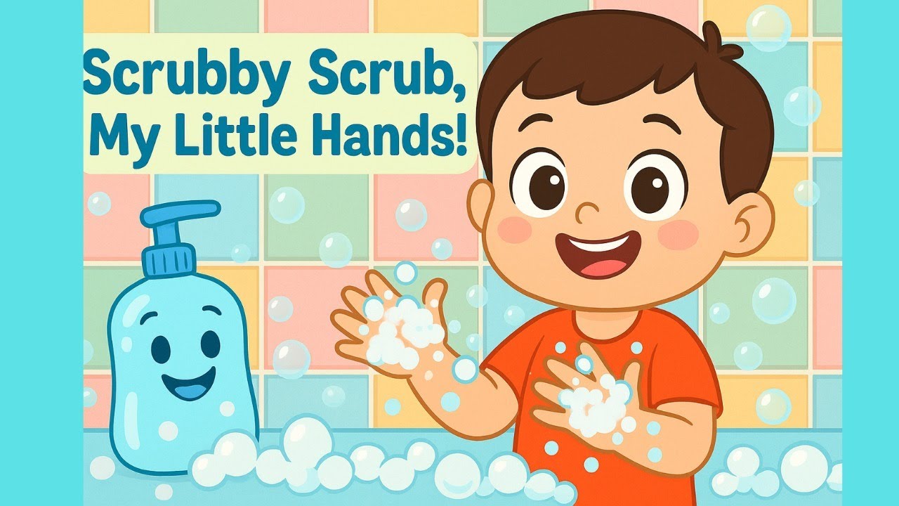 Hand Washing Poem for Kids | Scrubby Scrub, My Little Hands! | Rhyming ...