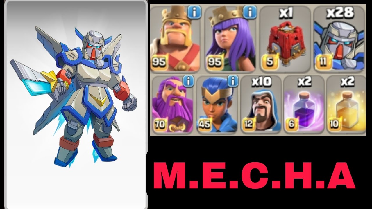 Coc New Troops Attack // MECHA Troops Attack Strategy #coc #mechatroops ...