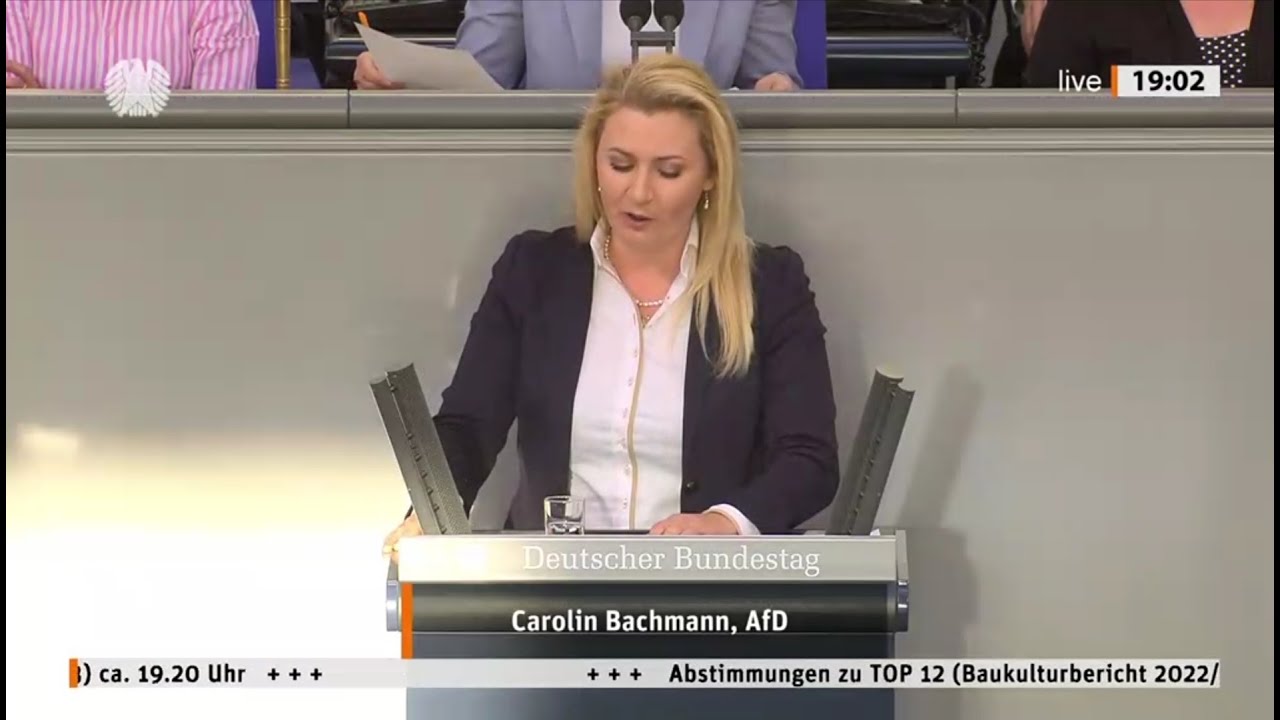 AKTUELL : REDE CAROLIN BACHMANN ( AFD ) AM 11.APRIL IM DEUTSCHEN ...
