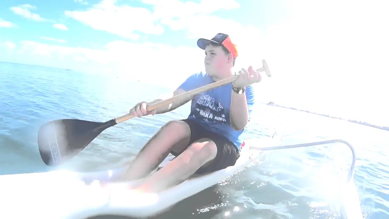 Raby Bay OC1 paddle - YouTube