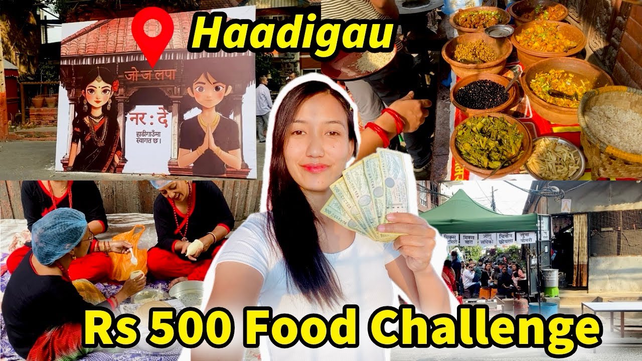 Rs 500 Food Challenge at Haadigau Mela #challenge #foodchallenge - YouTube