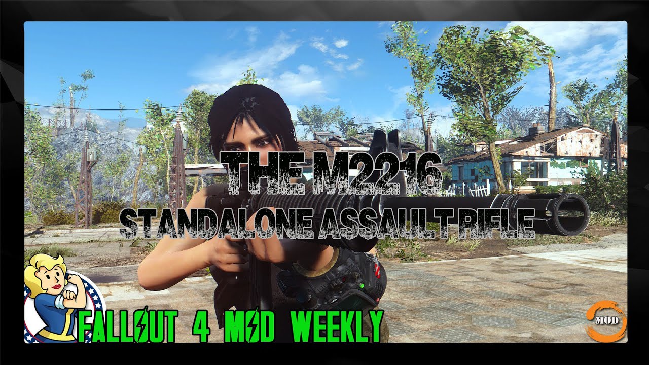 FALLOUT 4 ARMI - WEAPONS MOD: The M2216 Standalone Assault Rifle - YouTube