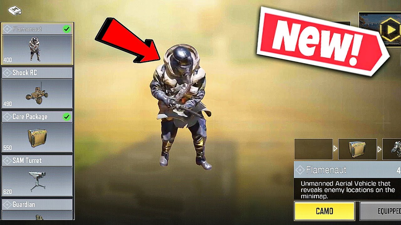 I used the NEW scorestreak Flamenaut in codm season 9 2024 - YouTube