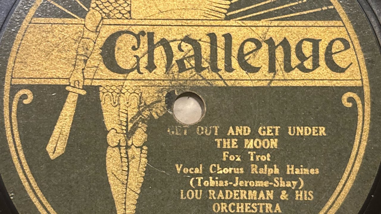 "Get Out & Get Under The Moon" by Lou Raderman & His Orchestra ...