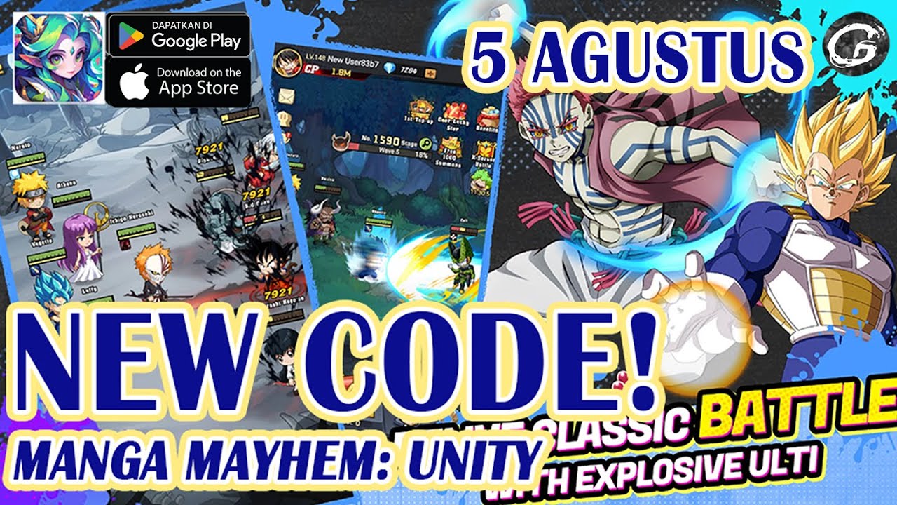 NEW CODE Manga Mayhem: Unity Giftcode & How to Redeem Code 5 Agustus - Mobile Game (Android/IOS ...