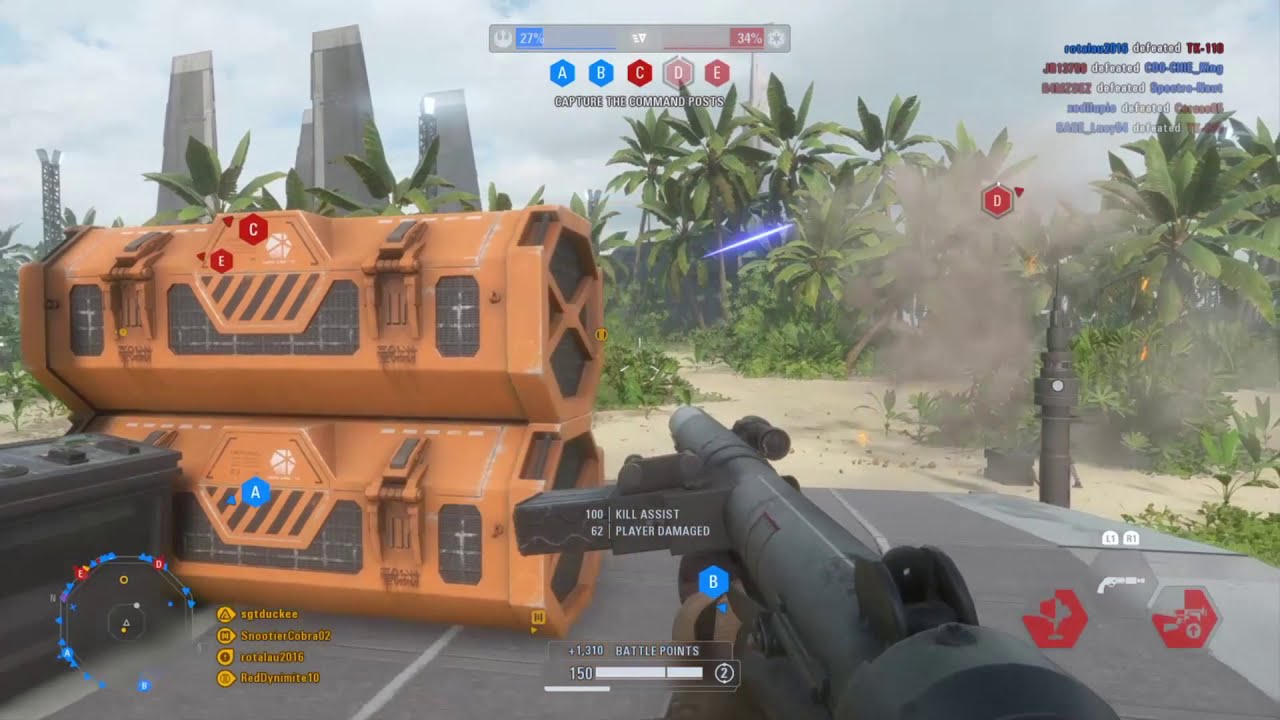 Battlefront 2 Scarif Map. Hesitant Gaming On The New Map (PS4 game play ...