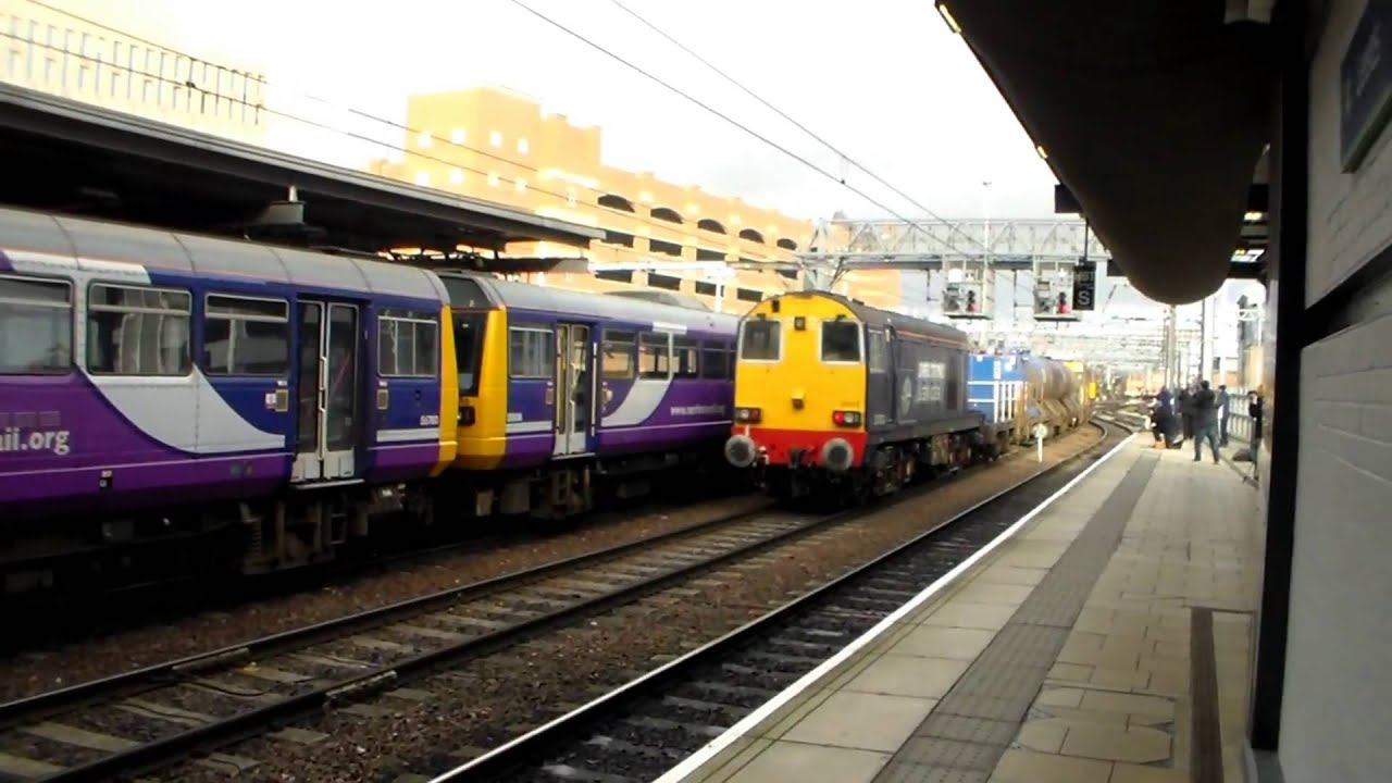 DRS Class 20, 20304 & 20312, RHTT 3S21 Passing Leeds (10th October 2013 ...