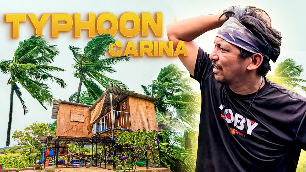 MY BASECAMP FACES TYPHOON CARINA | Saving the Camper Van - YouTube