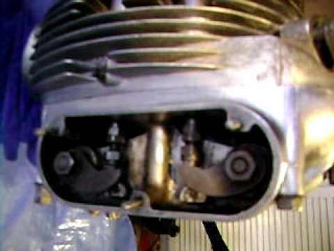 1952 AJS 18 500 (498cc) Engine manually turning over - YouTube